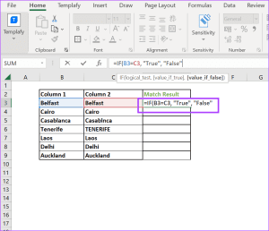 3 Ways to Compare Columns in Excel for Matches - Guiding Tech