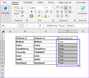 3 Ways to Compare Columns in Excel for Matches - Guiding Tech