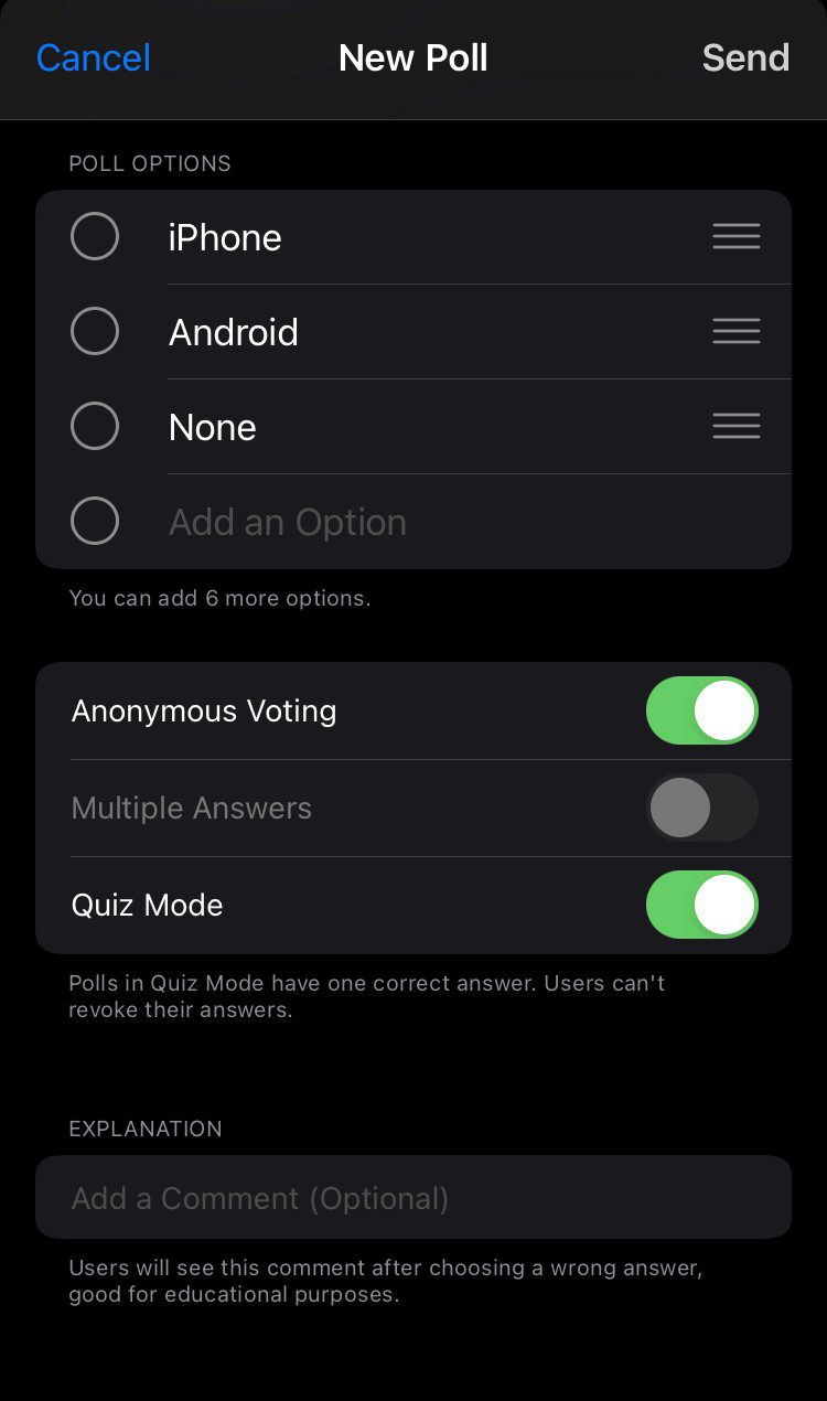How to Create a Poll on Telegram - Guiding Tech