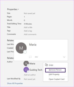 How to Edit the Author Name in Microsoft Word - Guiding Tech