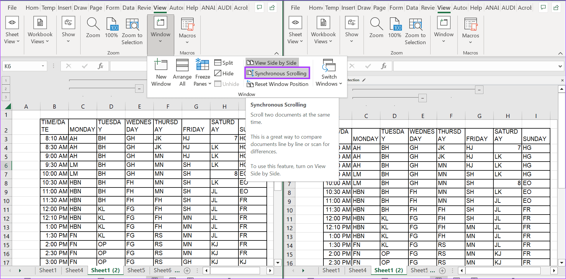 How to View Multiple Worksheets Side-by-Side in Excel - Guiding Tech