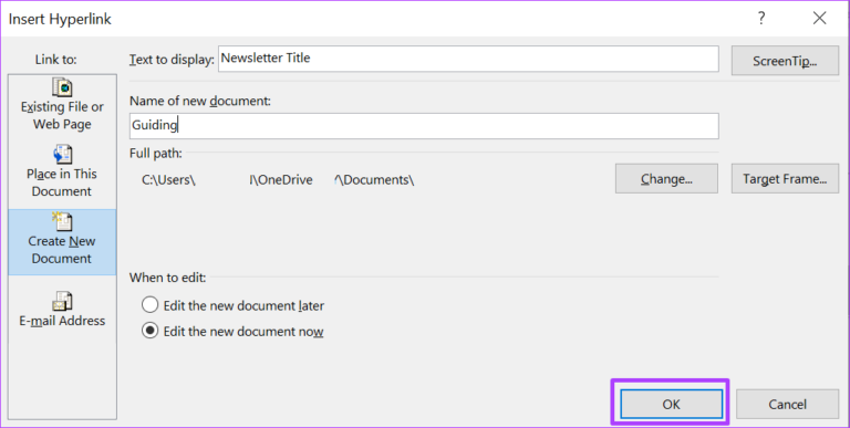 How to Use the Different Types of Hyperlinks in Microsoft Word 2025