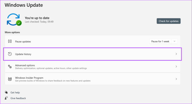 5 Best Ways To View Windows Update History In Windows 11 - Guiding Tech