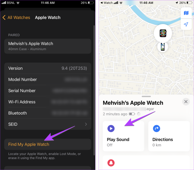 How to Ping Apple Watch from iPhone and Vice Versa - Guiding Tech