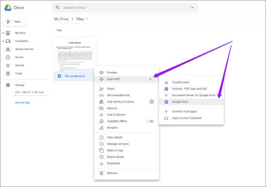 How to Convert DOCX Files to Google Docs - Guiding Tech