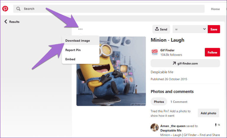 How to Download GIF from Pinterest