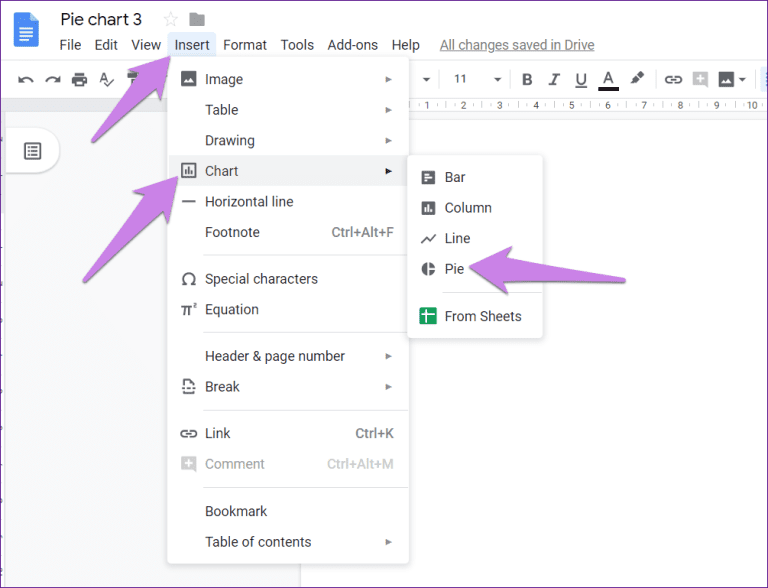 How to Add and Customize a Pie Chart in Google Docs - Guiding Tech