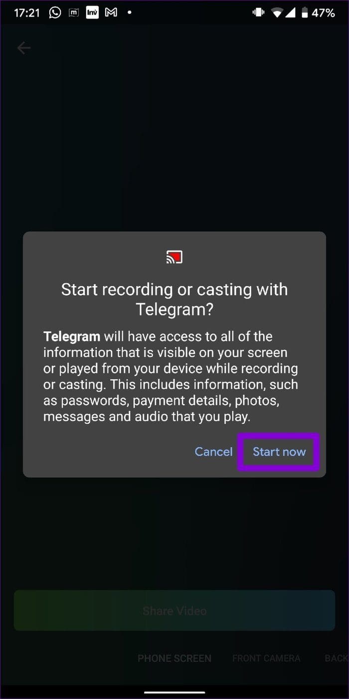 How to Share Screen in Telegram on Mobile and PC