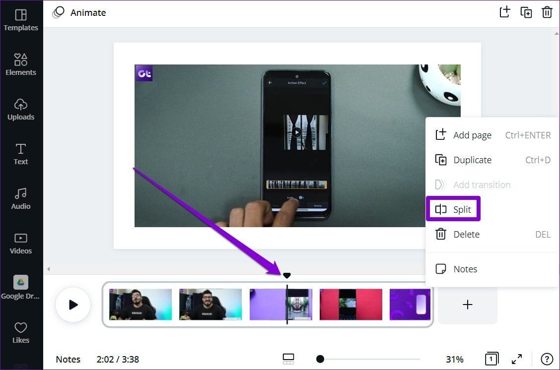 How to Create and Edit Videos in Canva - Guiding Tech