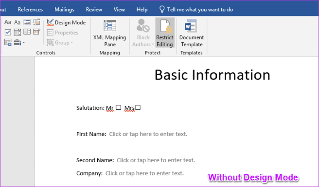 How to Make a Fillable Form in Microsoft Word - Guiding Tech