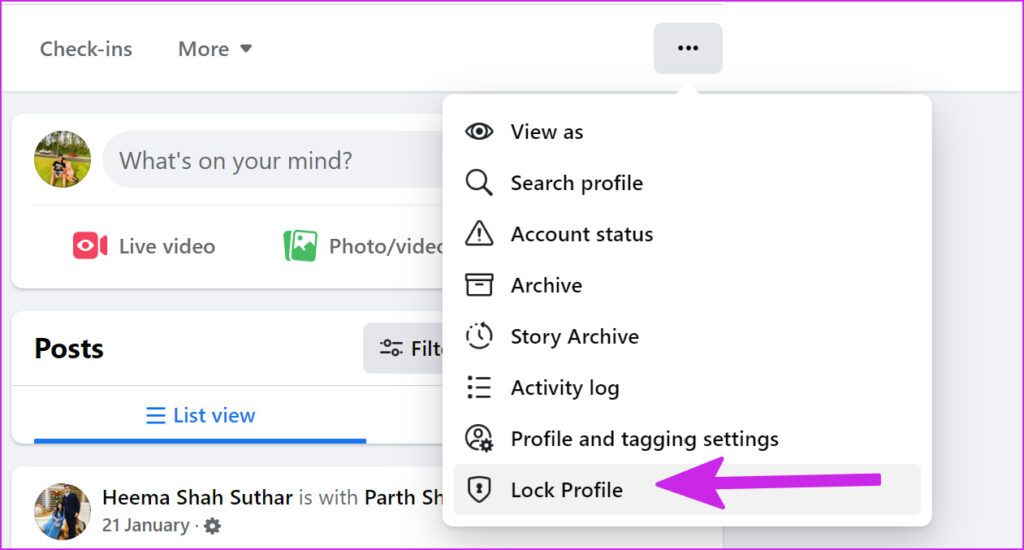 How to Lock Facebook Profile on Mobile and Web - Guiding Tech