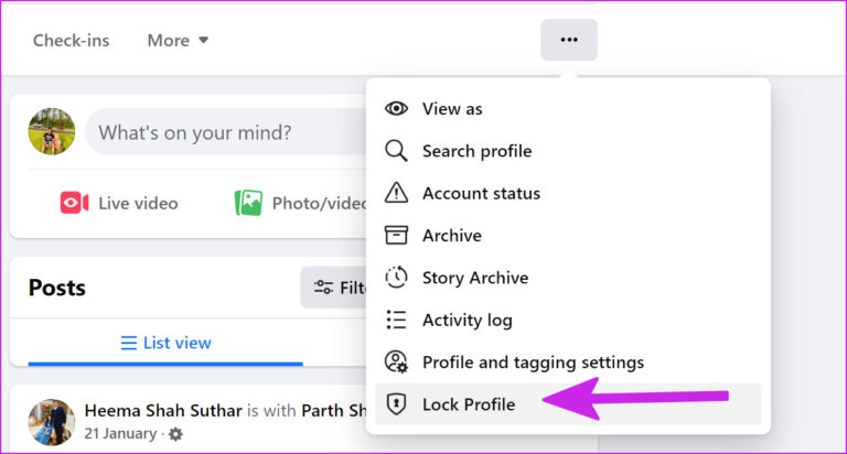 How to Lock Facebook Profile on Mobile and Web - Guiding Tech
