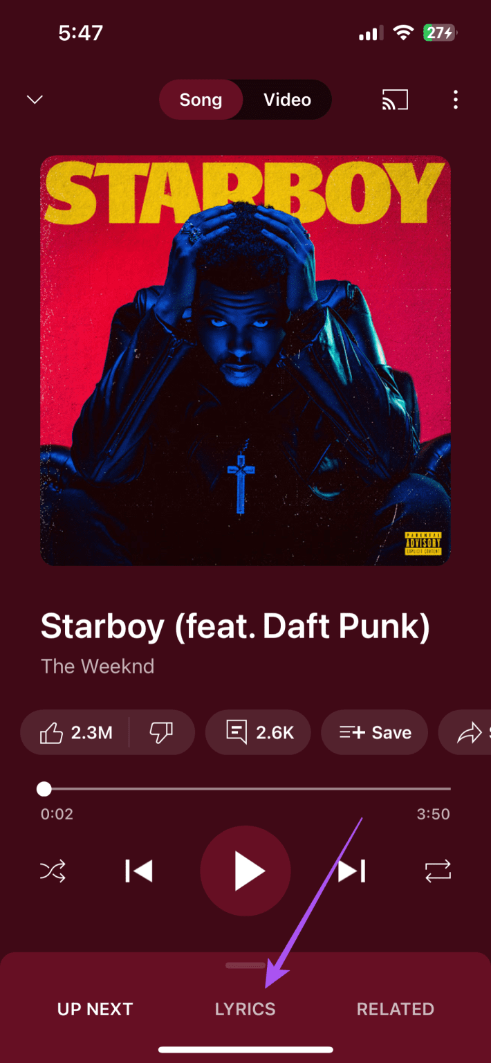 How to Enable Song Lyrics on YouTube Music - Guiding Tech