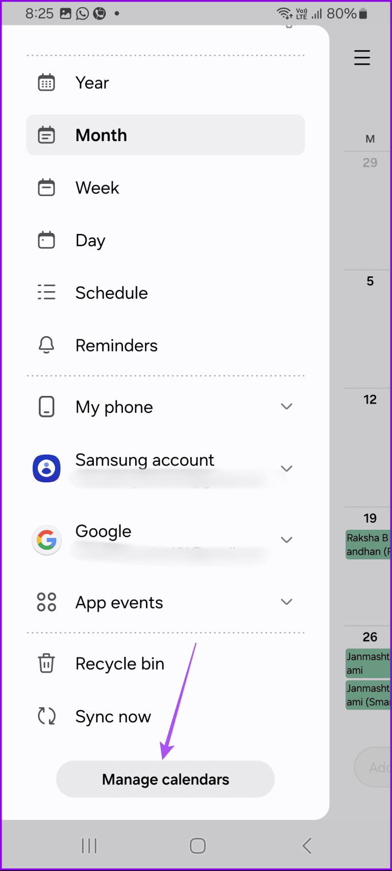 4 Fixes for Samsung Calendar Not Showing Events and Holidays - Guiding Tech