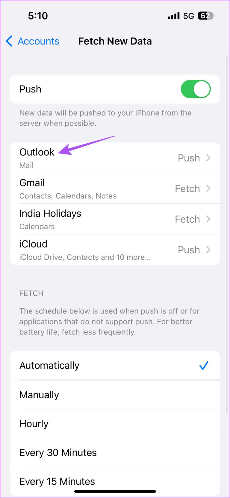 7 Best Ways to Fix Mail App Not Syncing With Outlook on iPhone ...