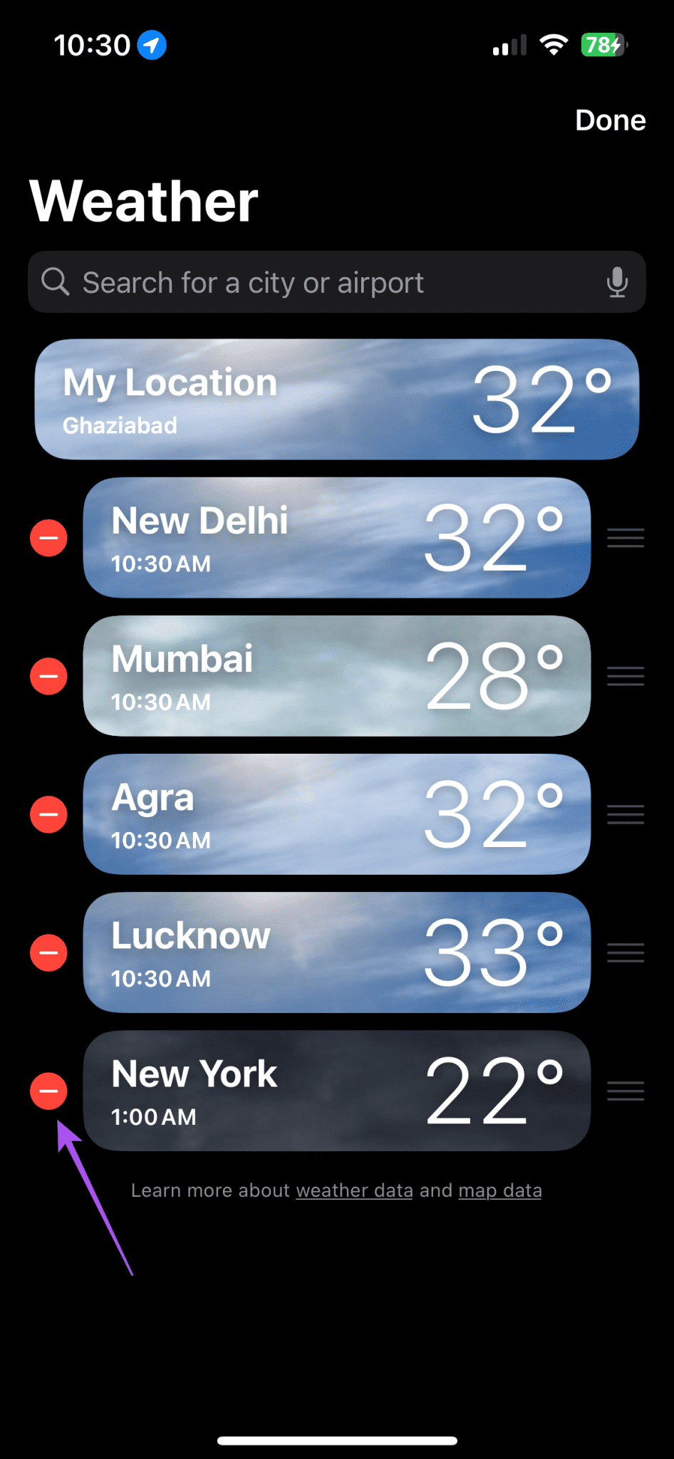 How to Use Apple Weather App on iPhone - Guiding Tech