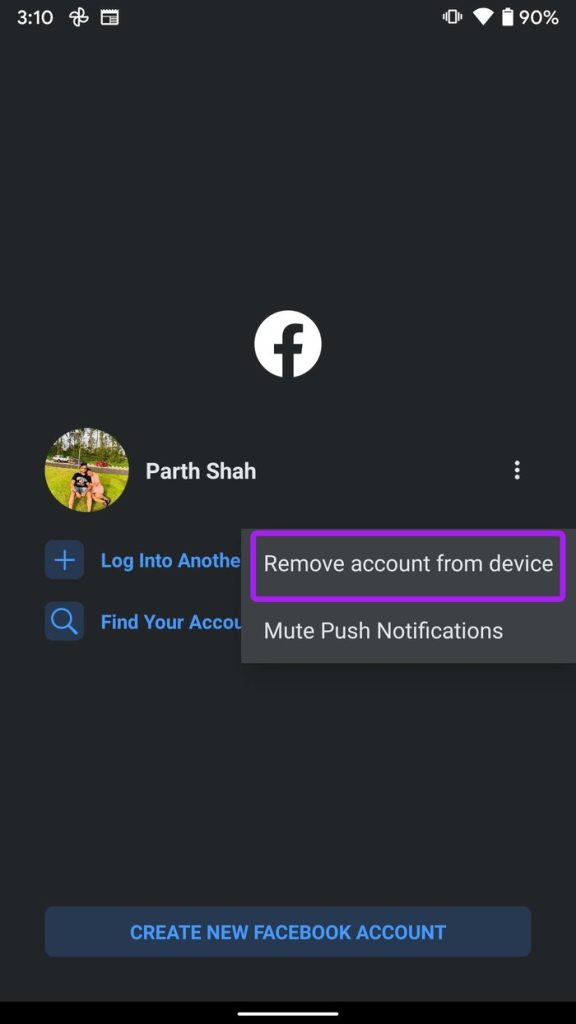 How to Remove Email or Accounts From Facebook Login Screen - Guiding Tech