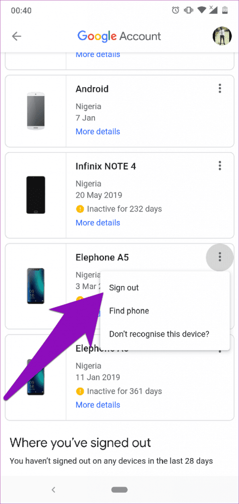 2 Best Ways to Remove Old Phone From Google Account - Guiding Tech