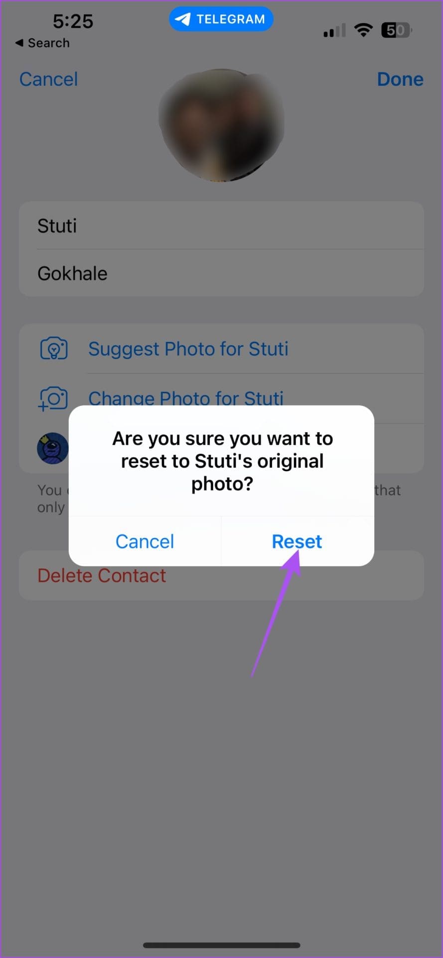 How to Set Custom Profile Picture for Contacts on Telegram - Guiding Tech