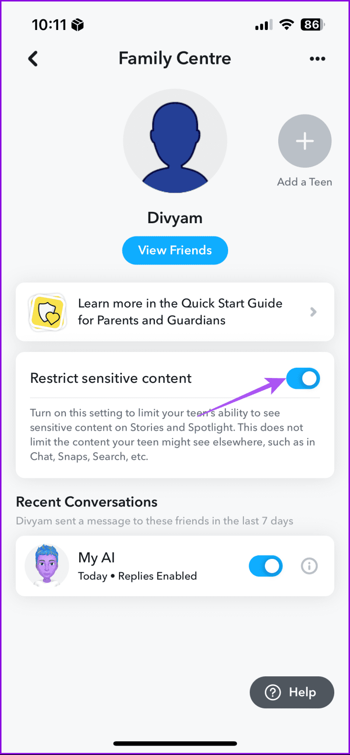 How to Set Up Parental Controls on Snapchat - Guiding Tech
