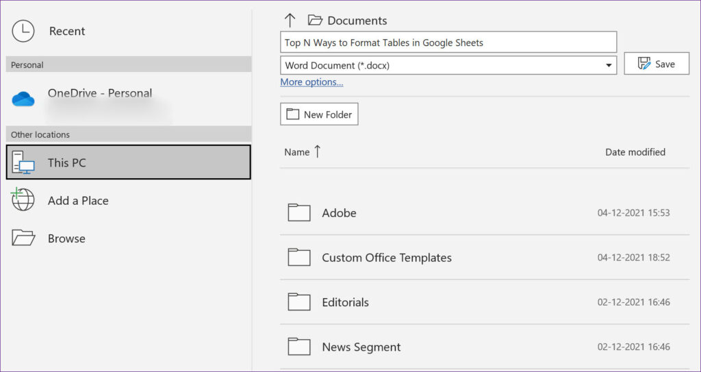 5 Ways to Fix Microsoft Word Stuck on Saving - Guiding Tech