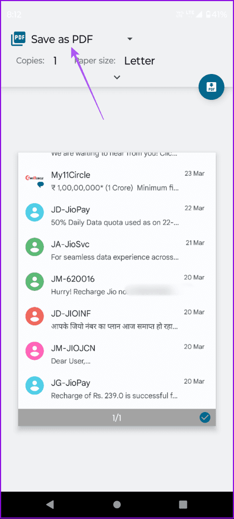 3 Ways to Export Text Messages From Android to PDF - Guiding Tech