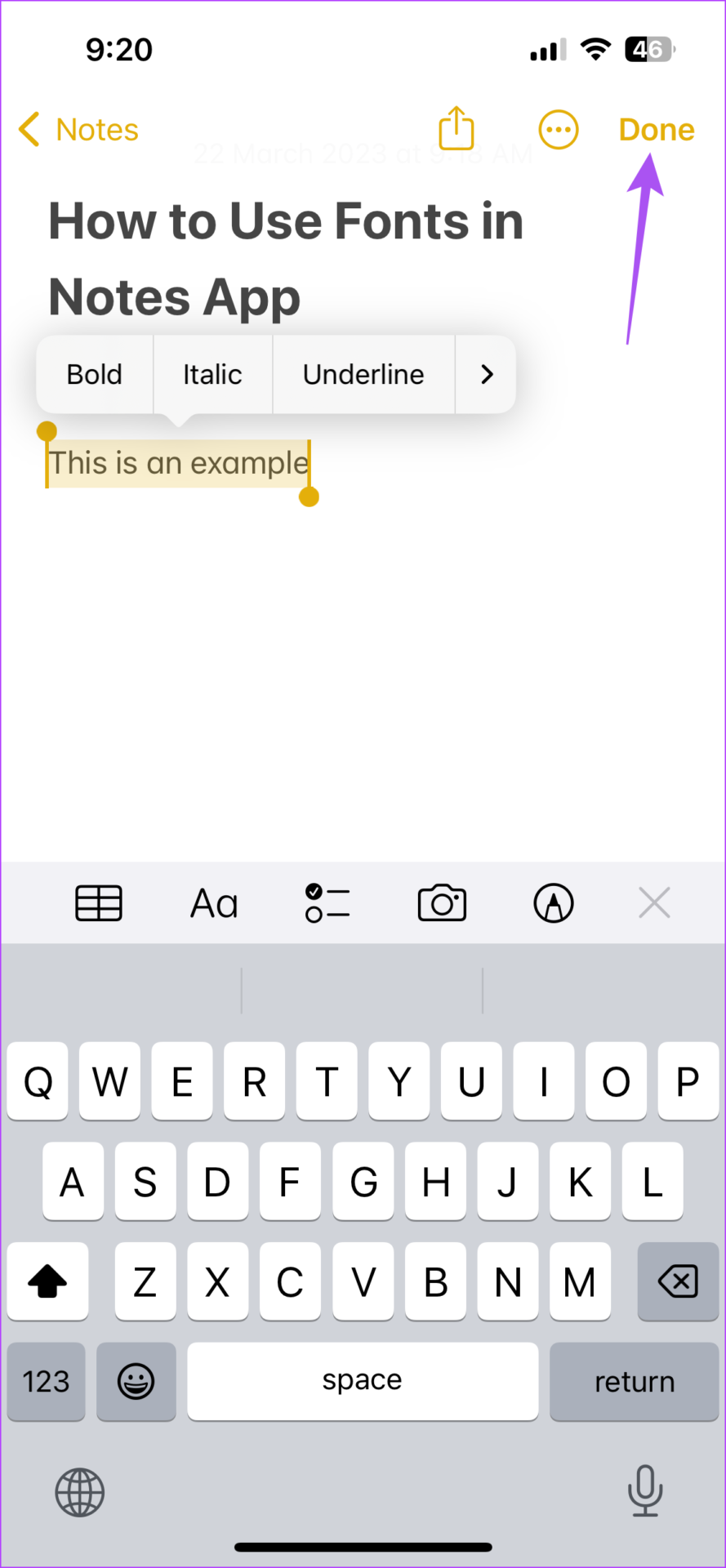 How to Change Fonts (and Font Size) in Apple Notes - Guiding Tech