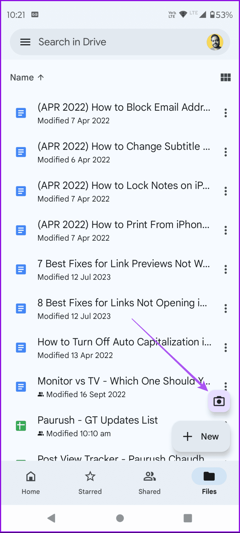 How to Insert a Scanned Document in Google Docs