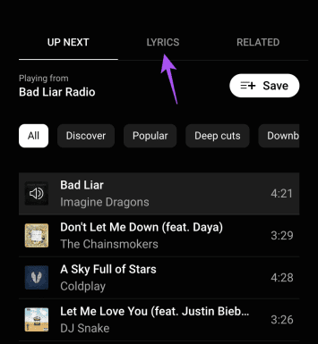 How to Enable Song Lyrics on YouTube Music - Guiding Tech