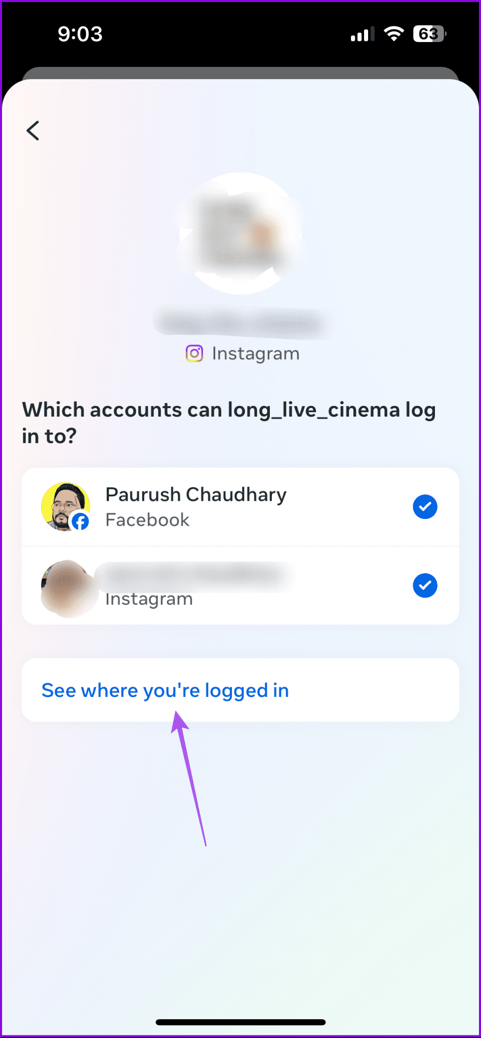 How To Login Into Facebook With Instagram - Guiding Tech