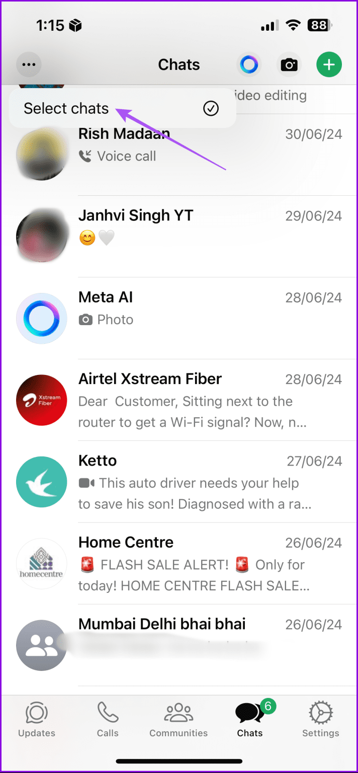 How to Delete Multiple or All Chats in WhatsApp - Guiding Tech