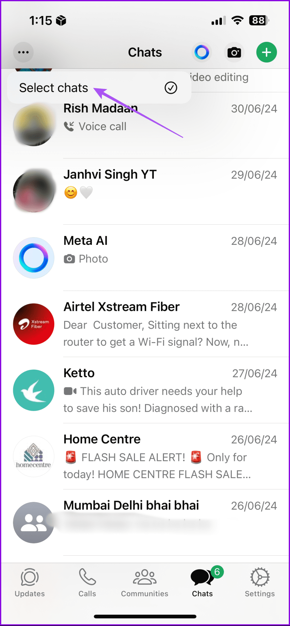How to Delete Multiple or All Chats in WhatsApp - Guiding Tech