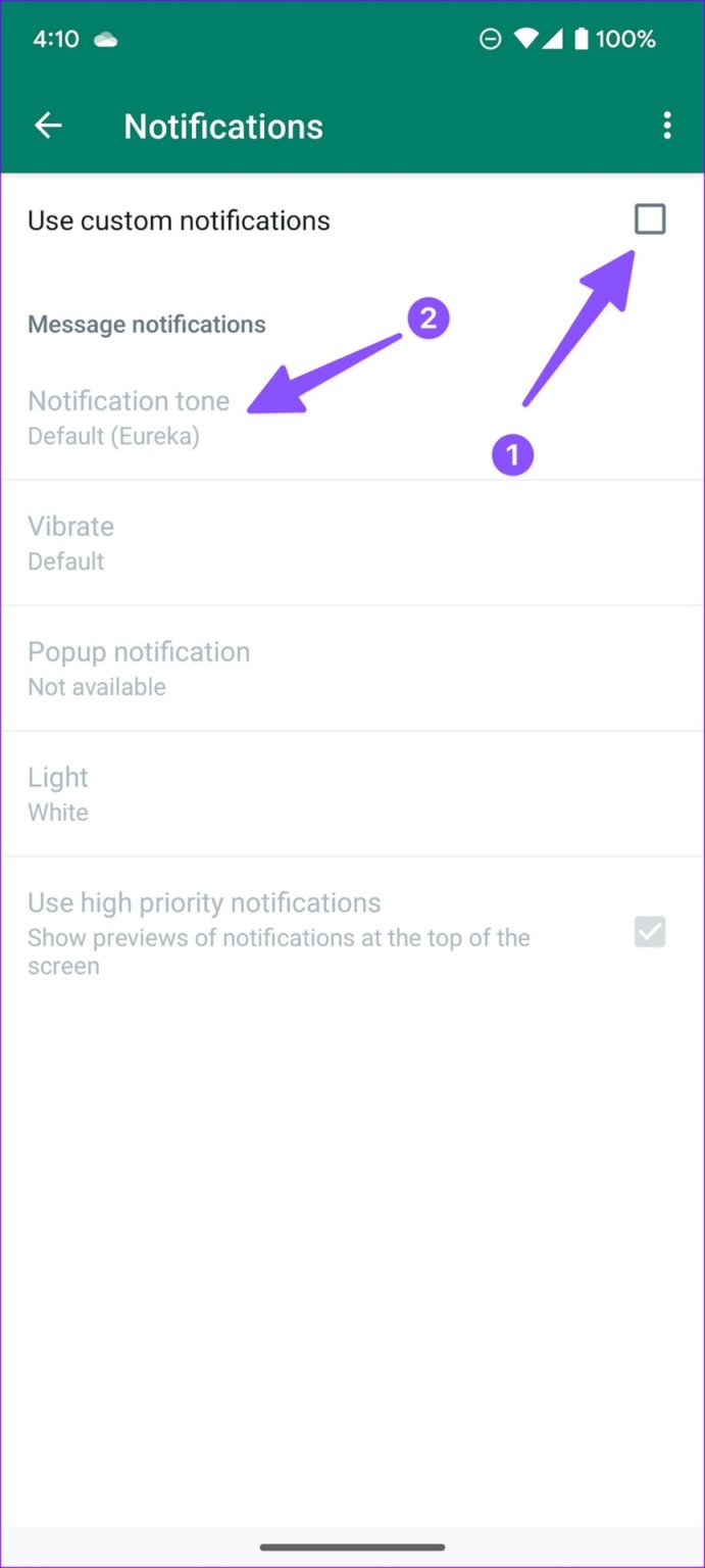 How to Set Custom Notification Sound for Specific Contacts on WhatsApp ...