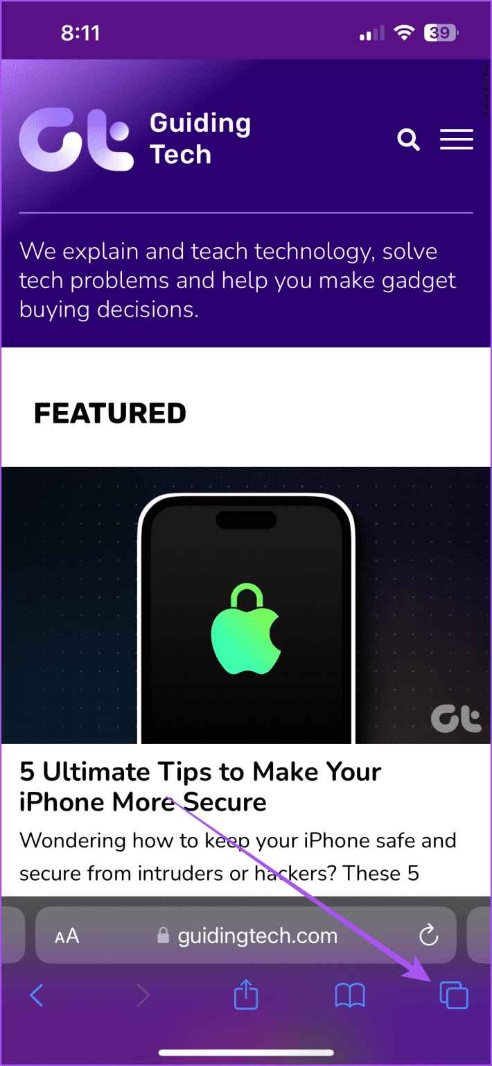 How to Pin Tabs in Safari - Guiding Tech
