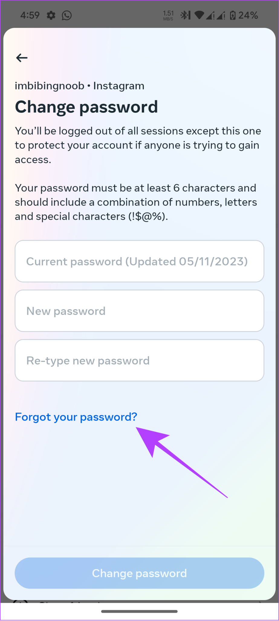 How to Change Instagram Password on Android, iPhone, and Desktop ...