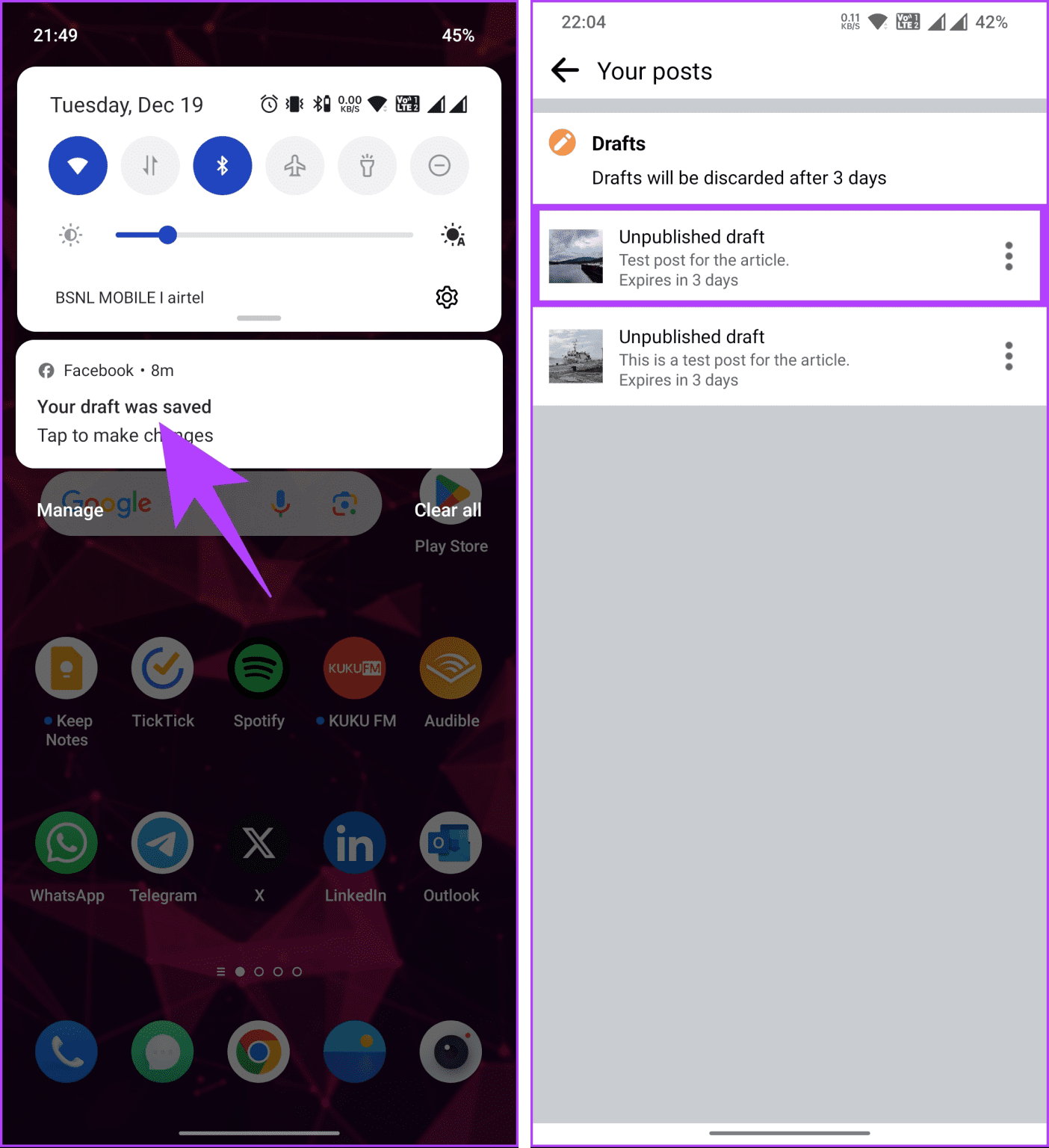 How to Find Drafts on Facebook on Mobile and Desktop - Guiding Tech