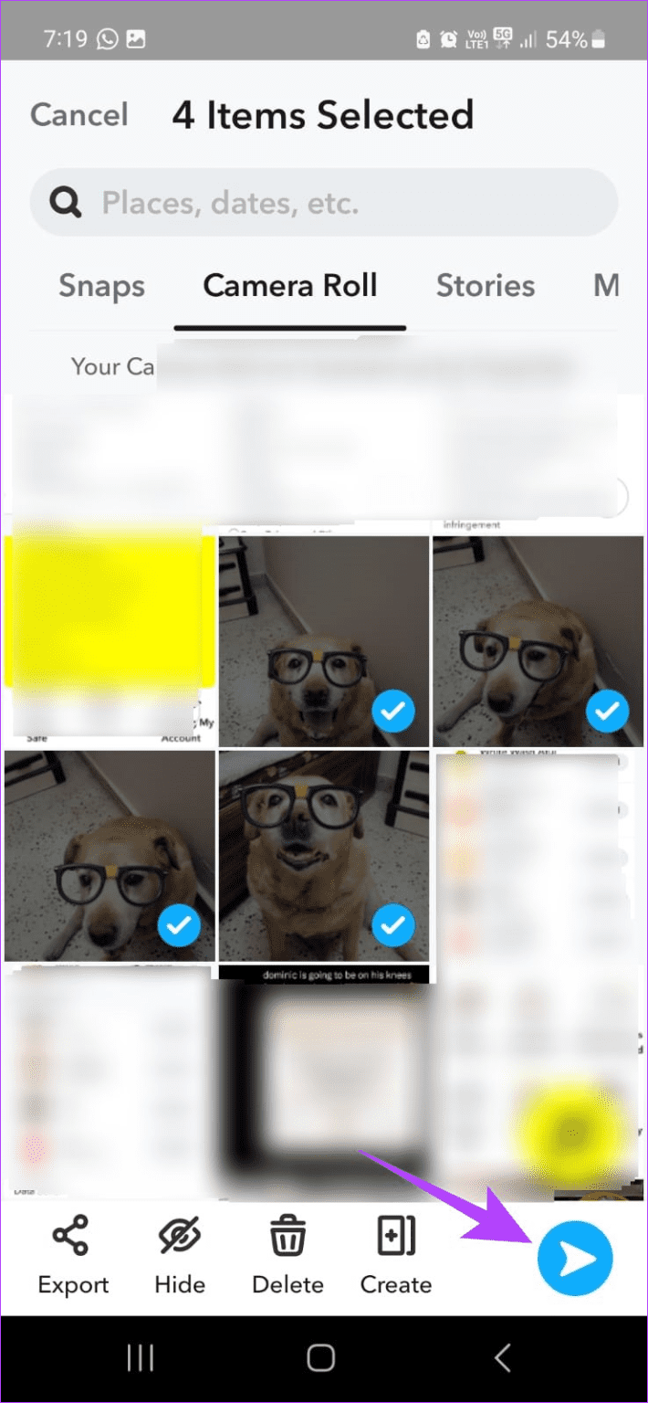 How to Add Camera Roll Photos (Multiple) to Snapchat Story - Guiding Tech
