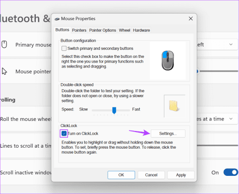 How to Fix Mouse Drag Issues by Activating ClickLock in Windows