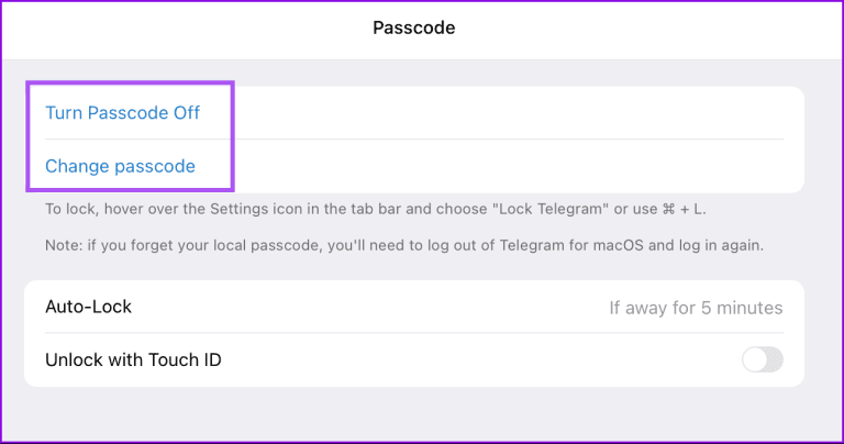How to Lock Telegram Using Passcode on Desktop and Mobile - Guiding Tech