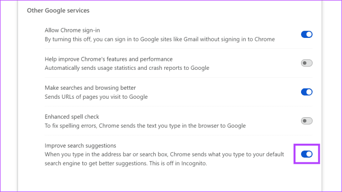 How to Fix Google Search Autocomplete Not Working in Chrome - Guiding Tech