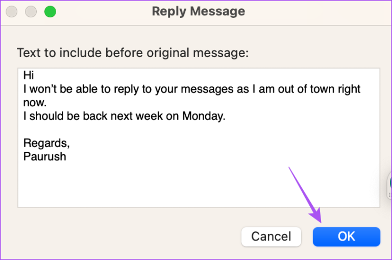 How to Set Out of Office Message on Mac Mail - Guiding Tech