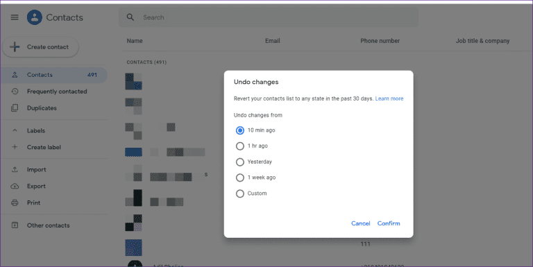 How to Restore Deleted Contacts from Google
