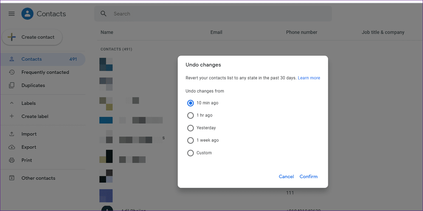 How to Restore Deleted Contacts from Google
